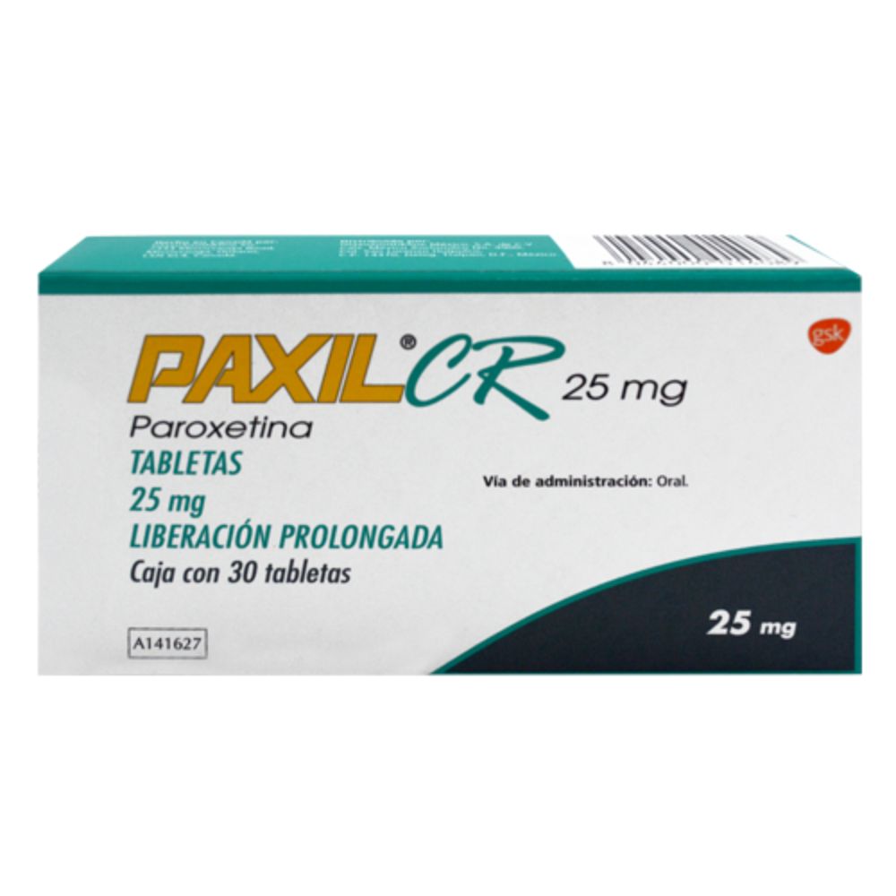 Paxil Cr 25 Mg Caja 30 Tabletas - Elixir Farma