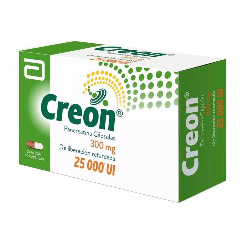 Creon 300 Mg 25000 Ui Caja 50 Capsulas - Elixir Farma